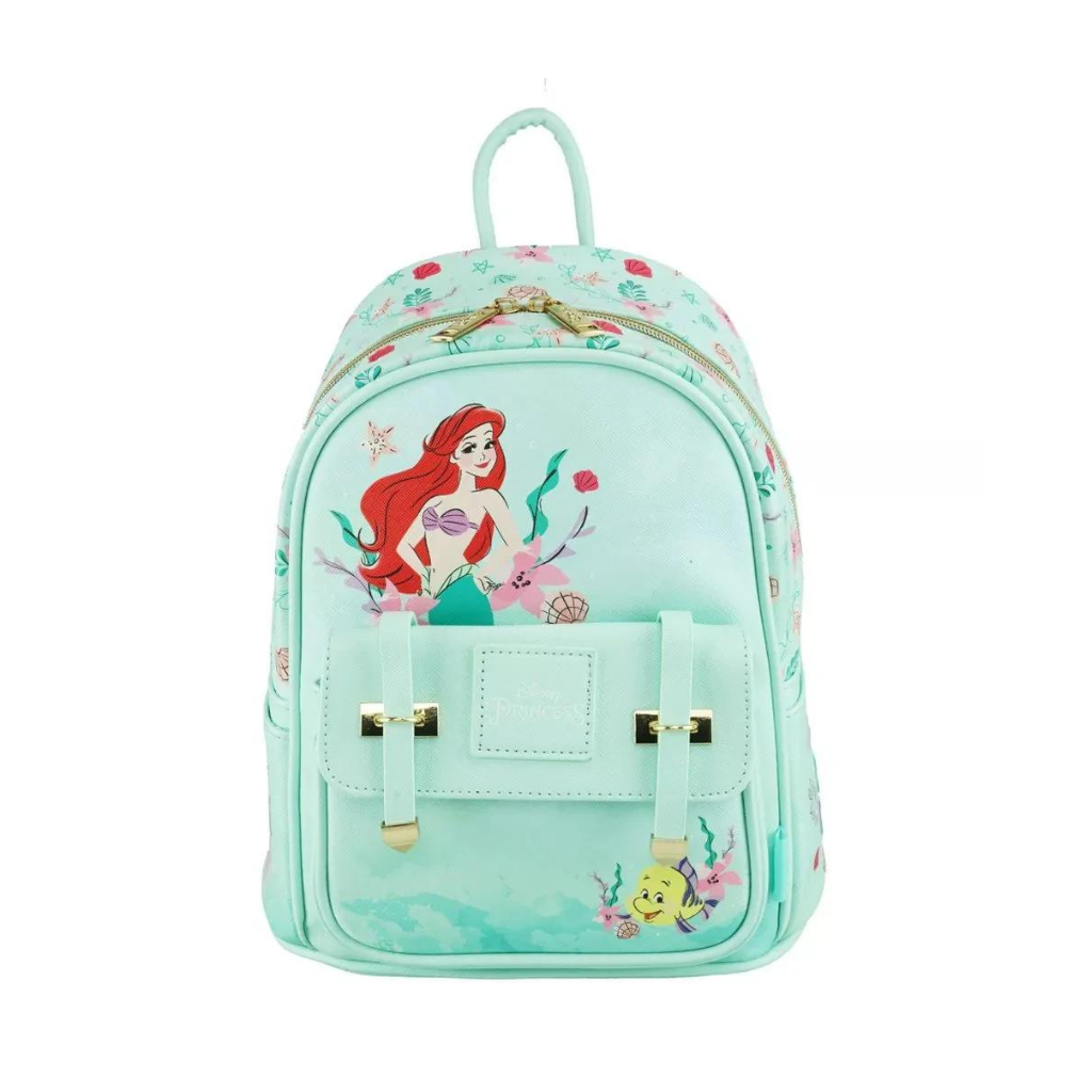 Disney The Little Mermaid 11" Mini Backpack – Premium Vegan Leather ...