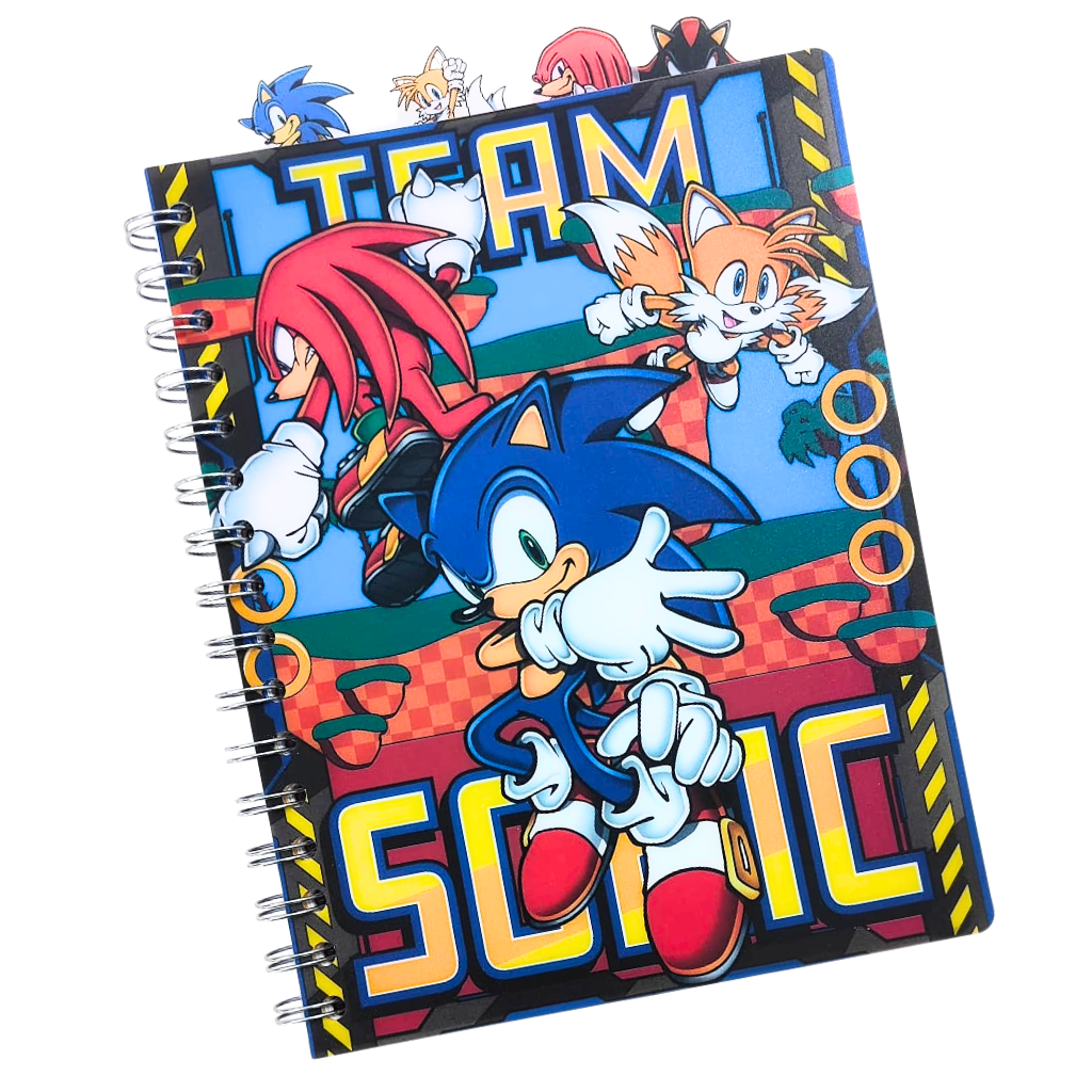 Sonic the Hedgehog Tab Journal Notebook – Giftsnbeyond