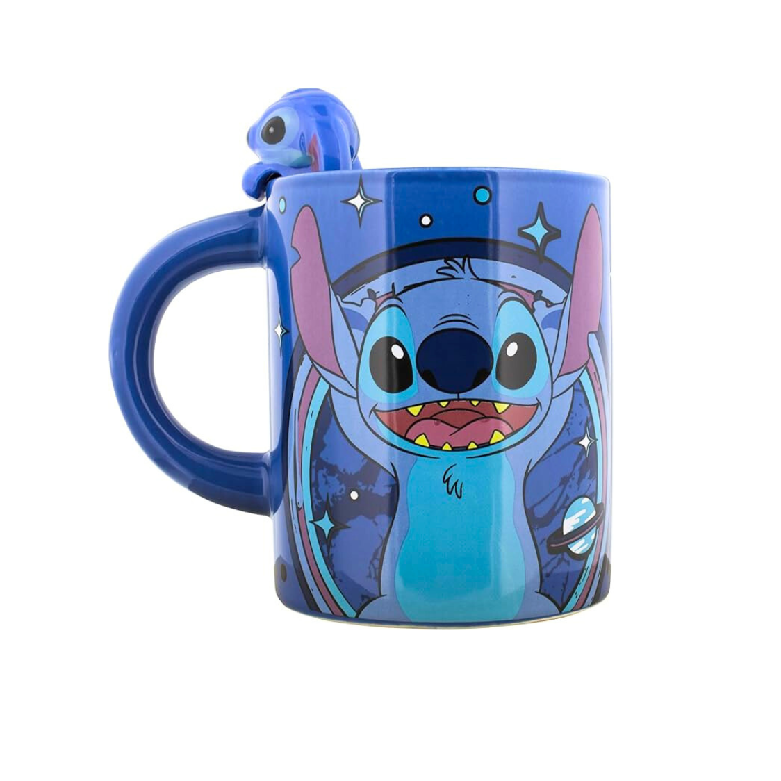 Jerry Leigh Lilo & Stitch 17oz Mug with Sculpted Stitch Critter ...