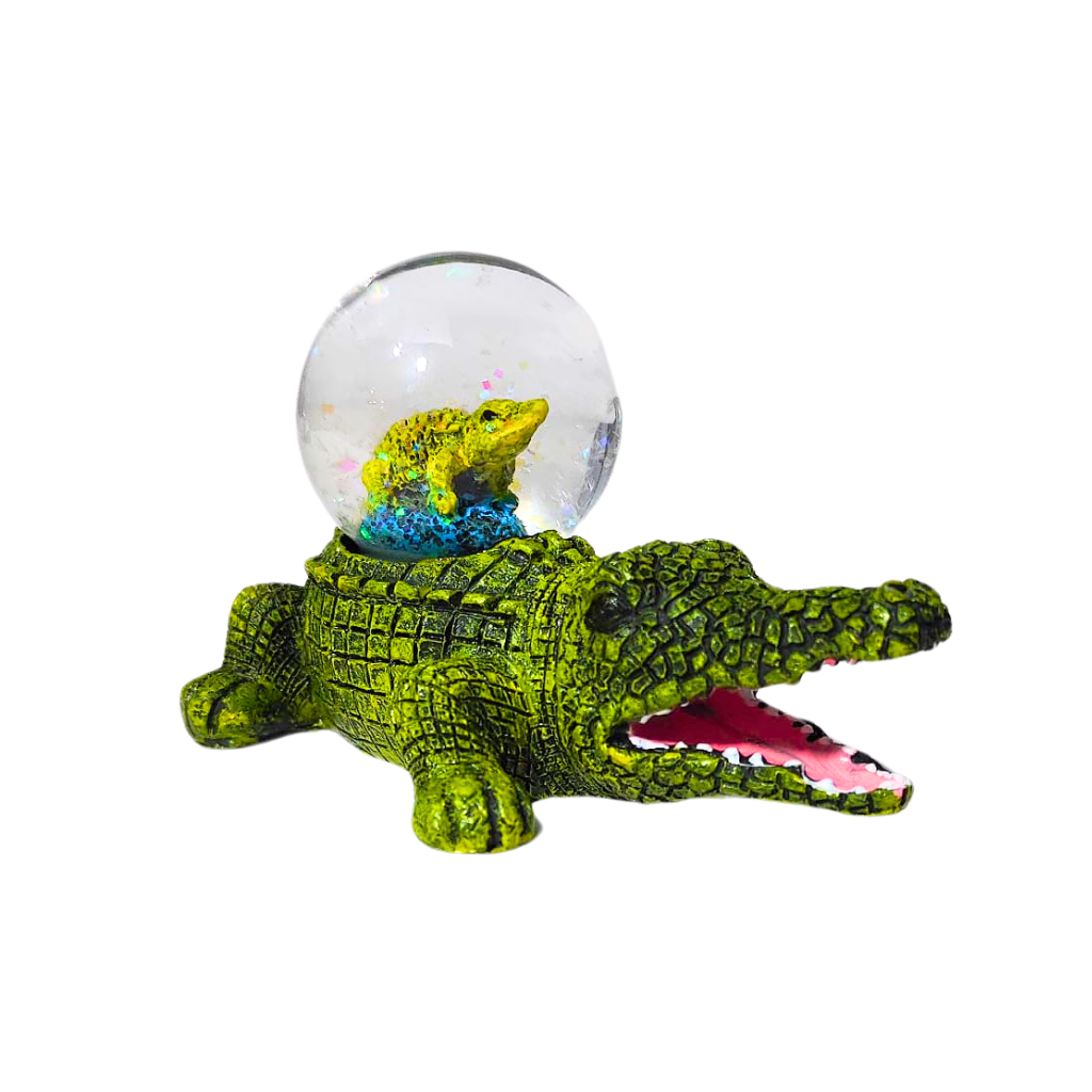 Gator Figure Water Snow Globe Glass Collectibles – Giftsnbeyond